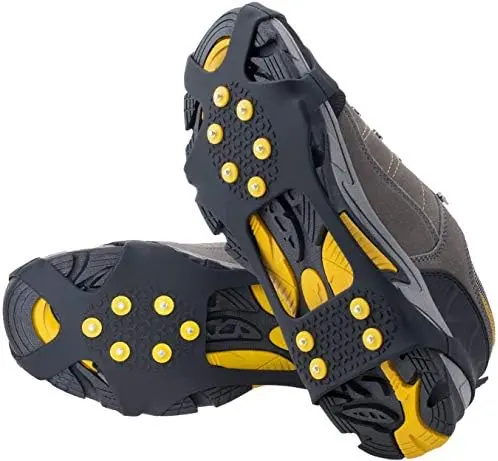 OuterStar Ice & Snow Grips Over Shoe/Boot Traction Cleat Rubber Spikes ...